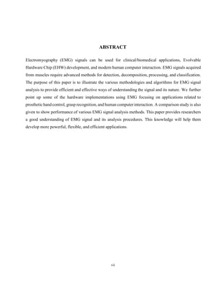 HUMAN MACHINE INTERFACE THROUGH ELECTROMYOGRAPHY MINOR PROJECT FULL REPORT | PDF