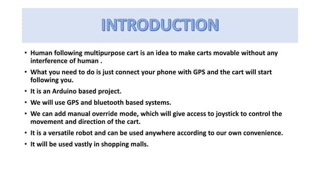Human Following Robot | PPTX