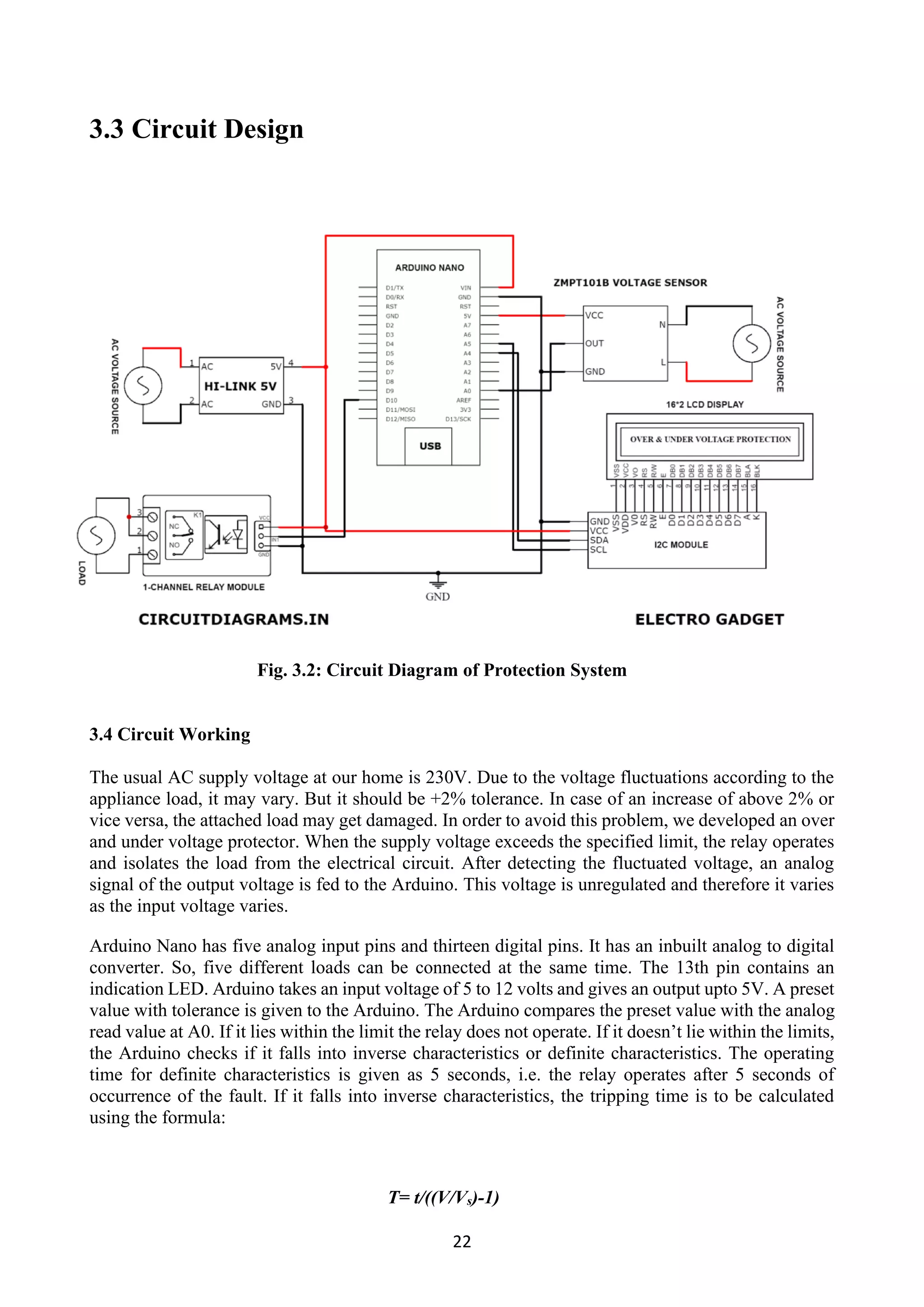 Microcontroller based over voltage and under voltage protection circuit | PDF
