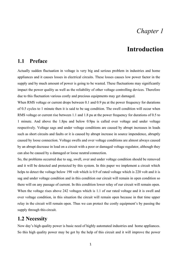 Microcontroller based over voltage and under voltage protection circuit ...