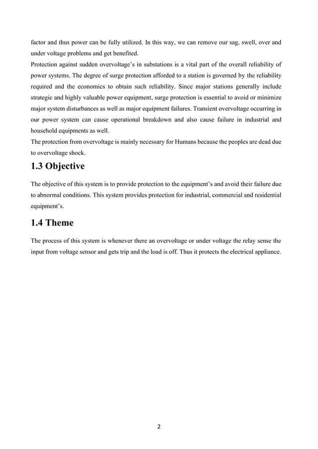 Microcontroller based over voltage and under voltage protection circuit ...
