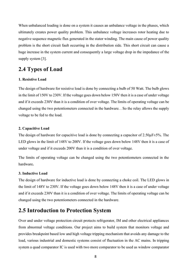 Microcontroller based over voltage and under voltage protection circuit ...