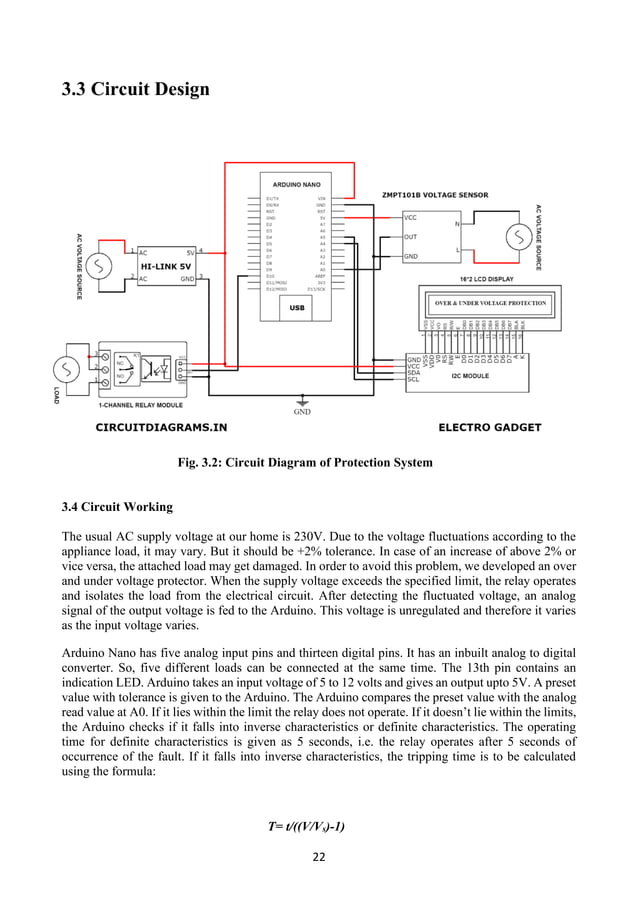 Microcontroller based over voltage and under voltage protection circuit ...