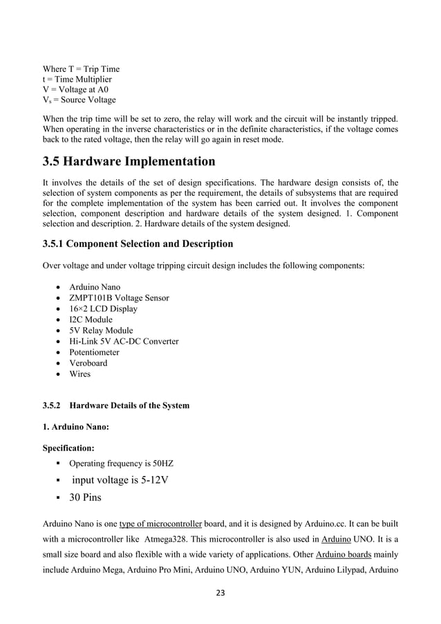 Microcontroller based over voltage and under voltage protection circuit ...