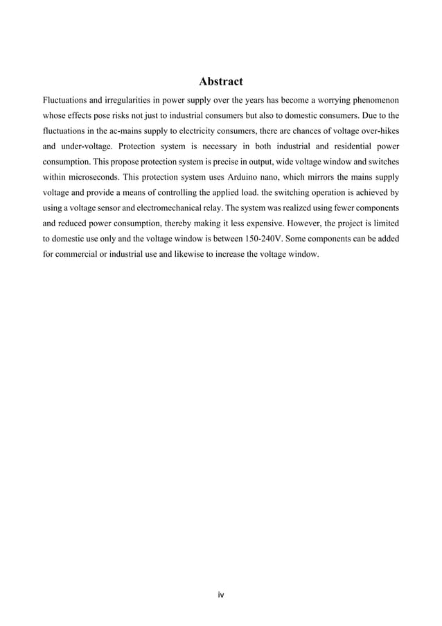 Microcontroller based over voltage and under voltage protection circuit ...