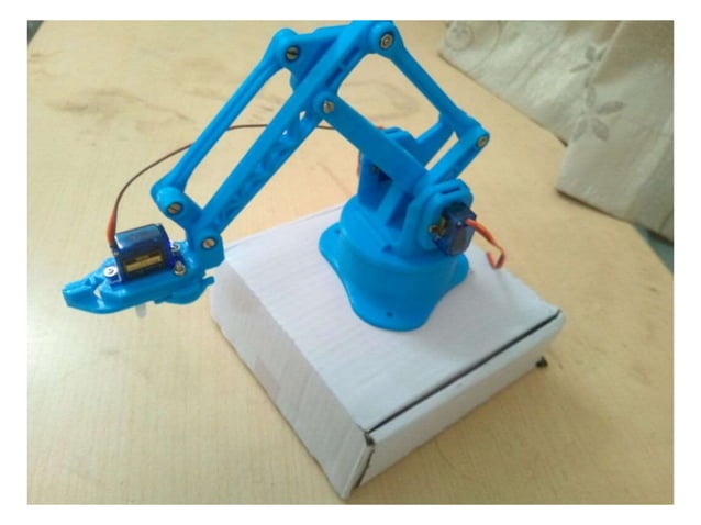 robotic arm 3d printed with microcontroller | PDF