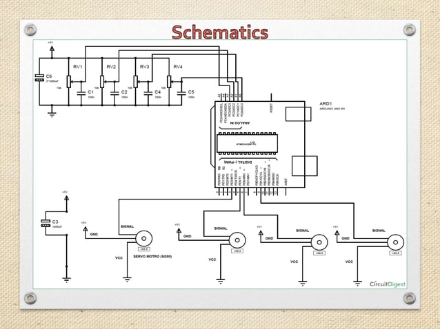 robotic arm 3d printed with microcontroller | PDF