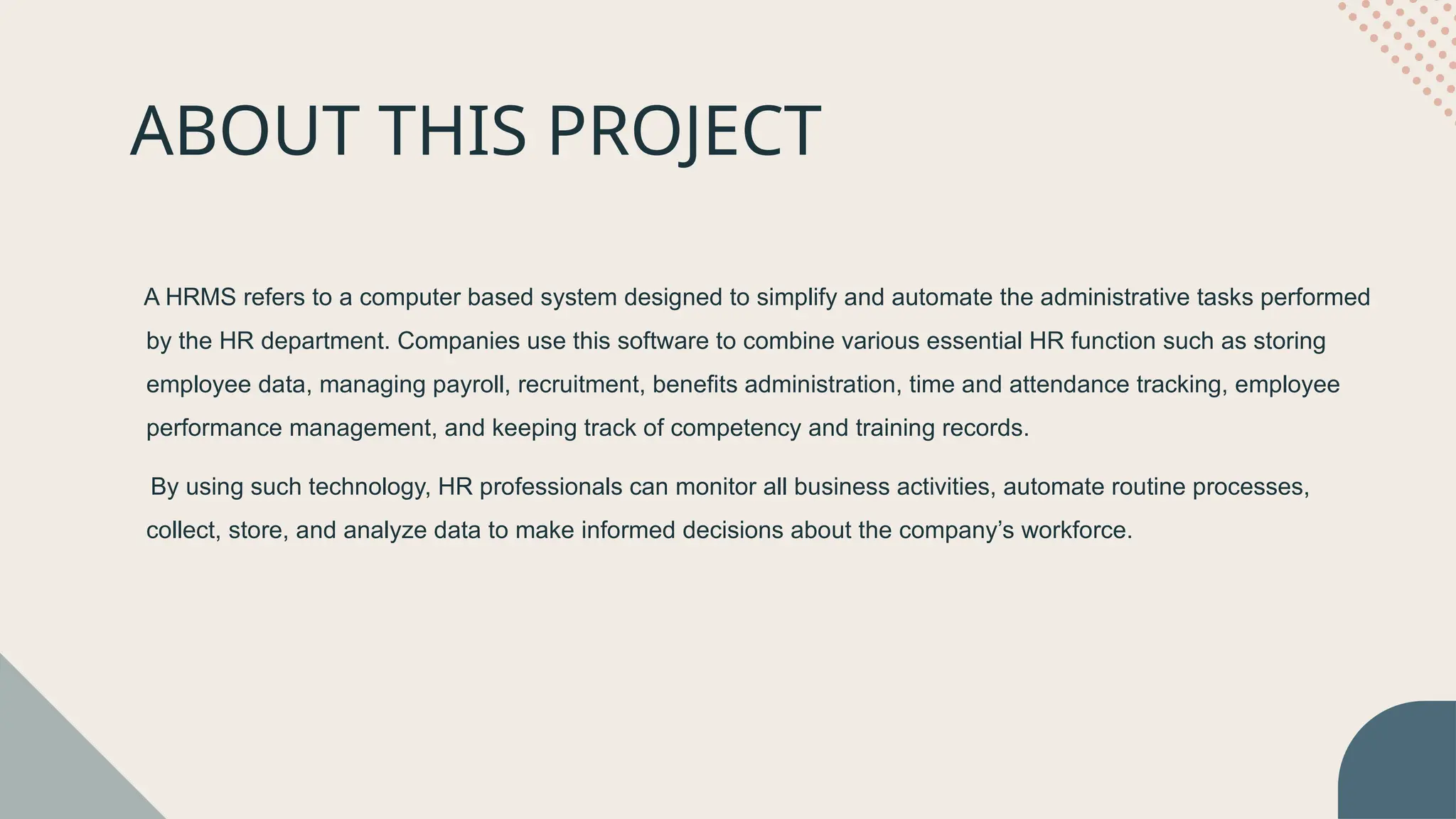 Human Resource Management System Minor Project .pptx