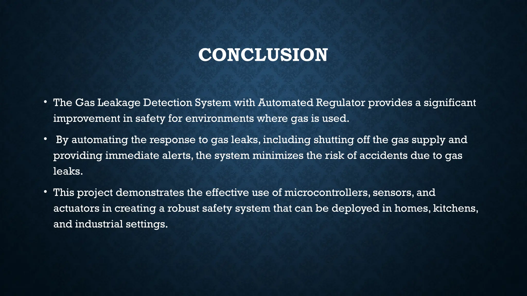 gas leakage detection system with automated regulator | PPTX | Auto ...