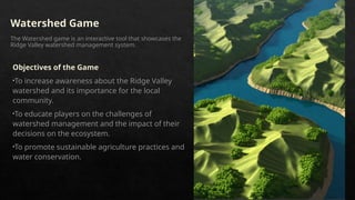 Minor Project PPT(ridge valley system- Excel game) | PPTX