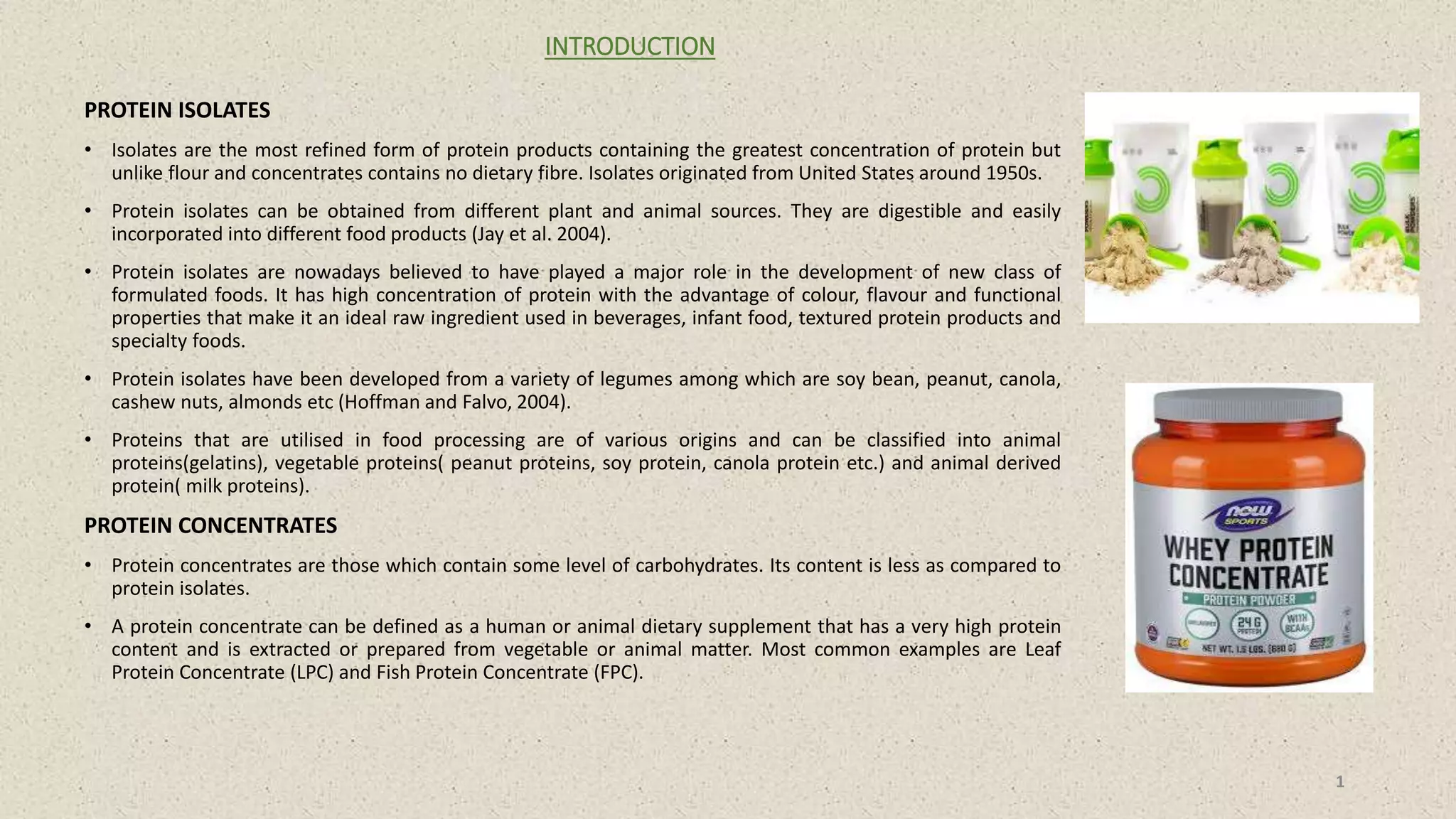 PROTEIN ISOLATES | PPTX