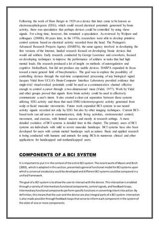 Brain Computer Interface | DOCX