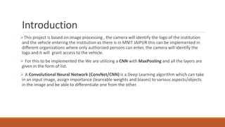 Minor project report on logo detection on vehicles | PPT