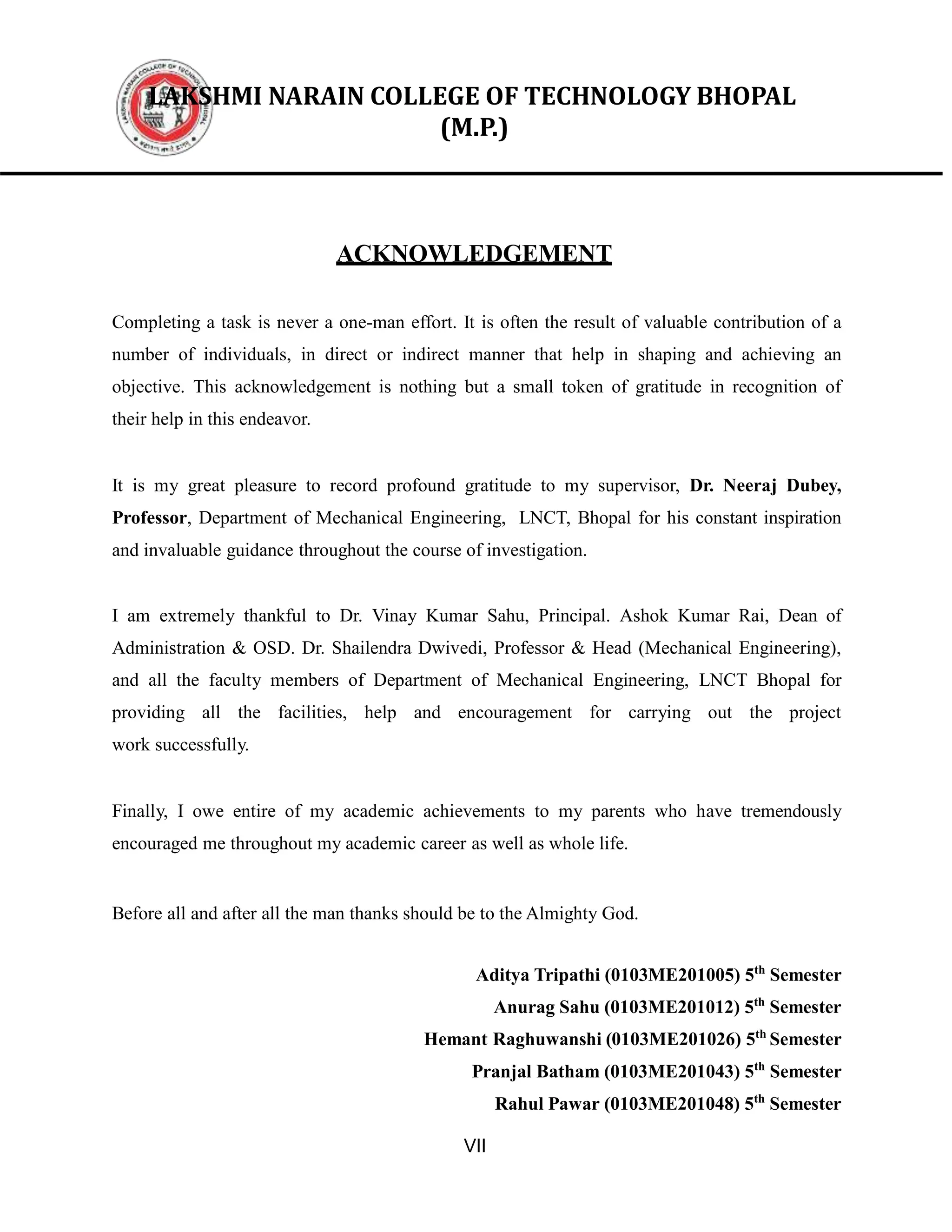 B.tech Final Year Project report format.pptx | Robotics | Technology ...