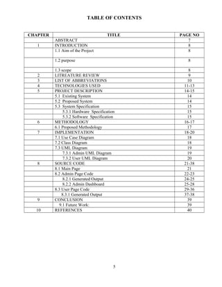 Minor project report format for 2018 2019 final | DOC