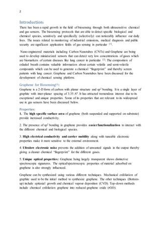 Bio sensors for lung cancer detection | DOCX | Chemistry | Science