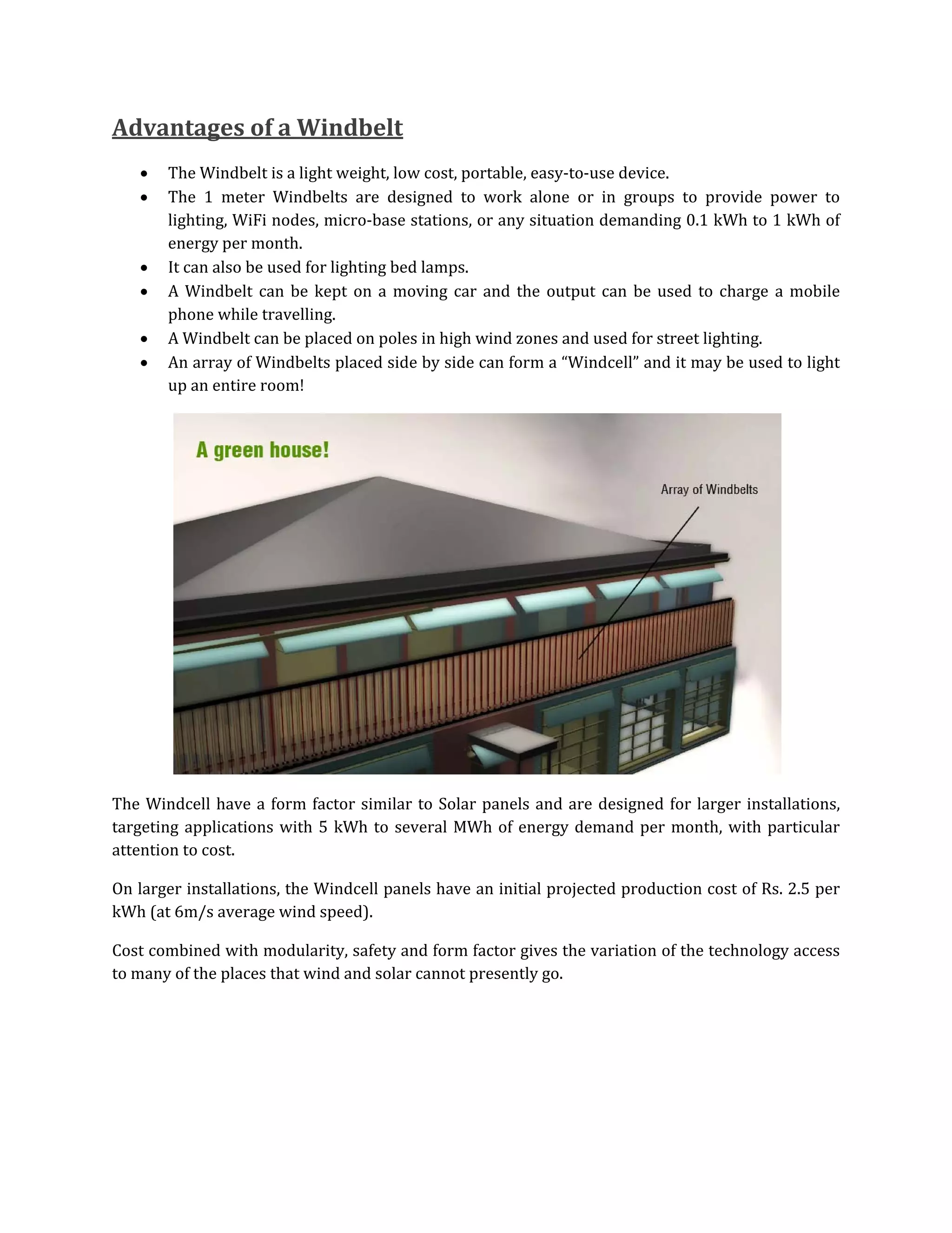 Minor project windbelt | PDF
