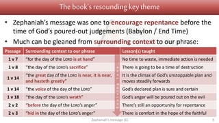 Minor Prophets & their Message - Zephaniah | PPTX