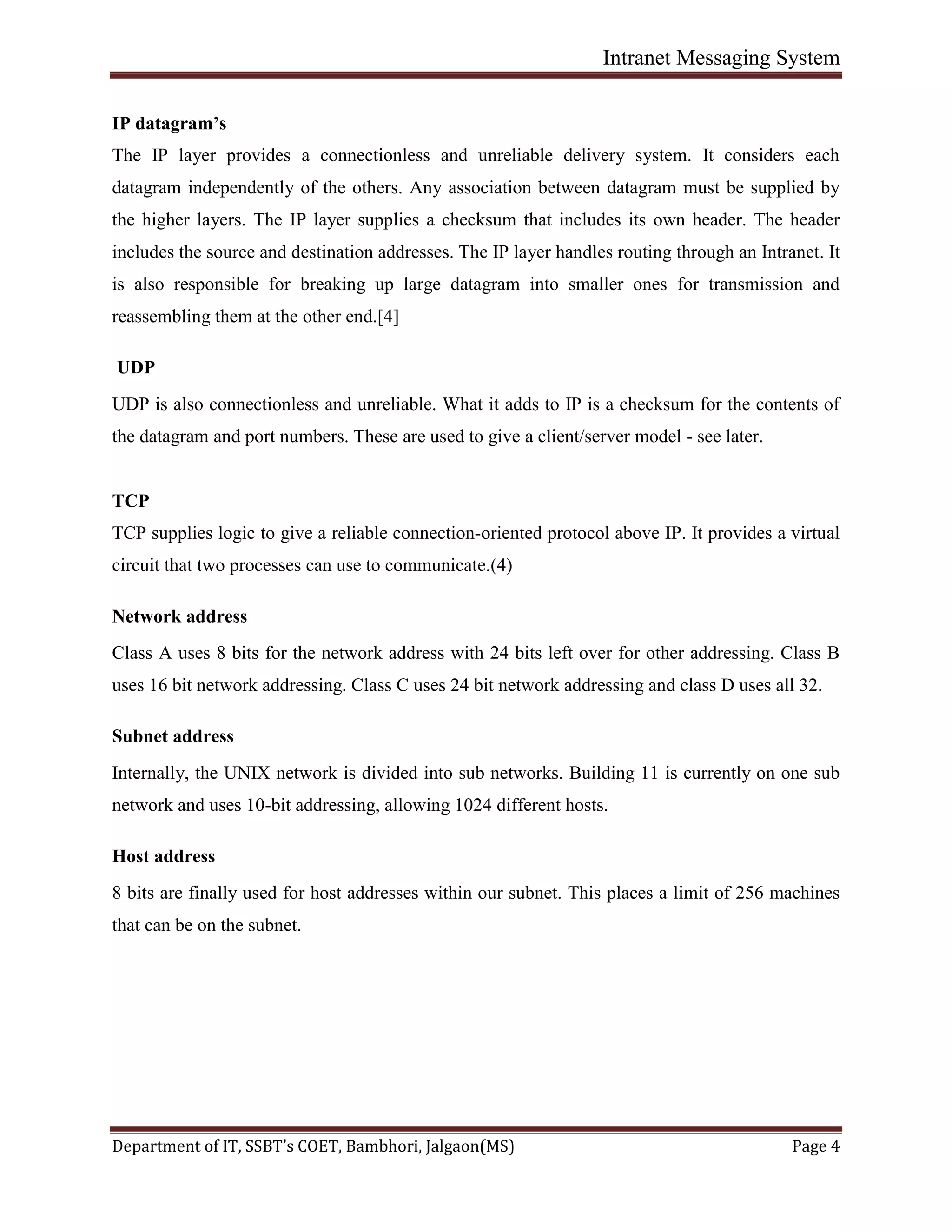 Intranet Messaging Project Report -phpapp02 | PDF