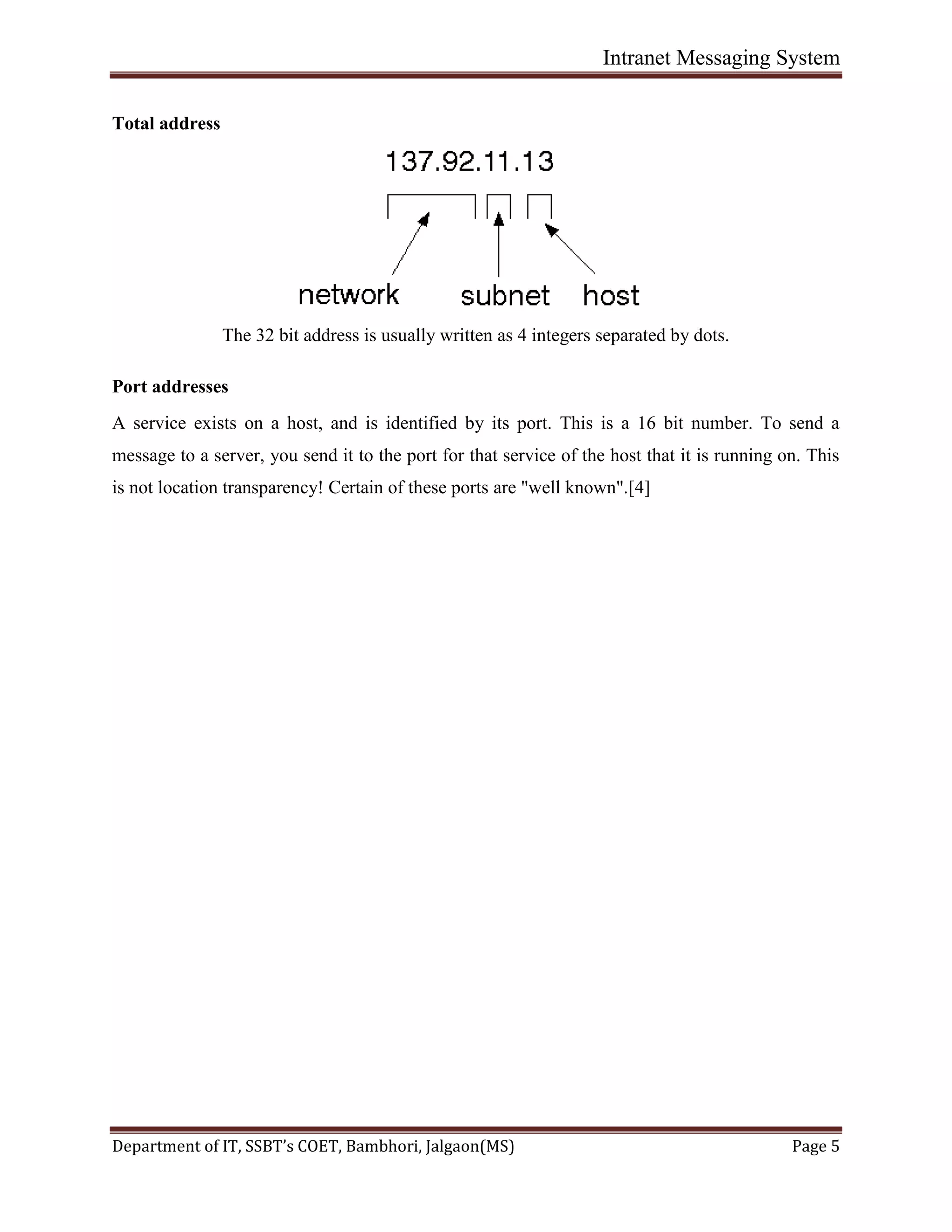 Intranet Messaging Project Report -phpapp02 | PDF
