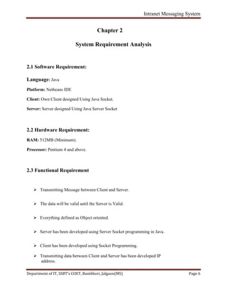 Intranet Messaging Project Report -phpapp02 | PDF