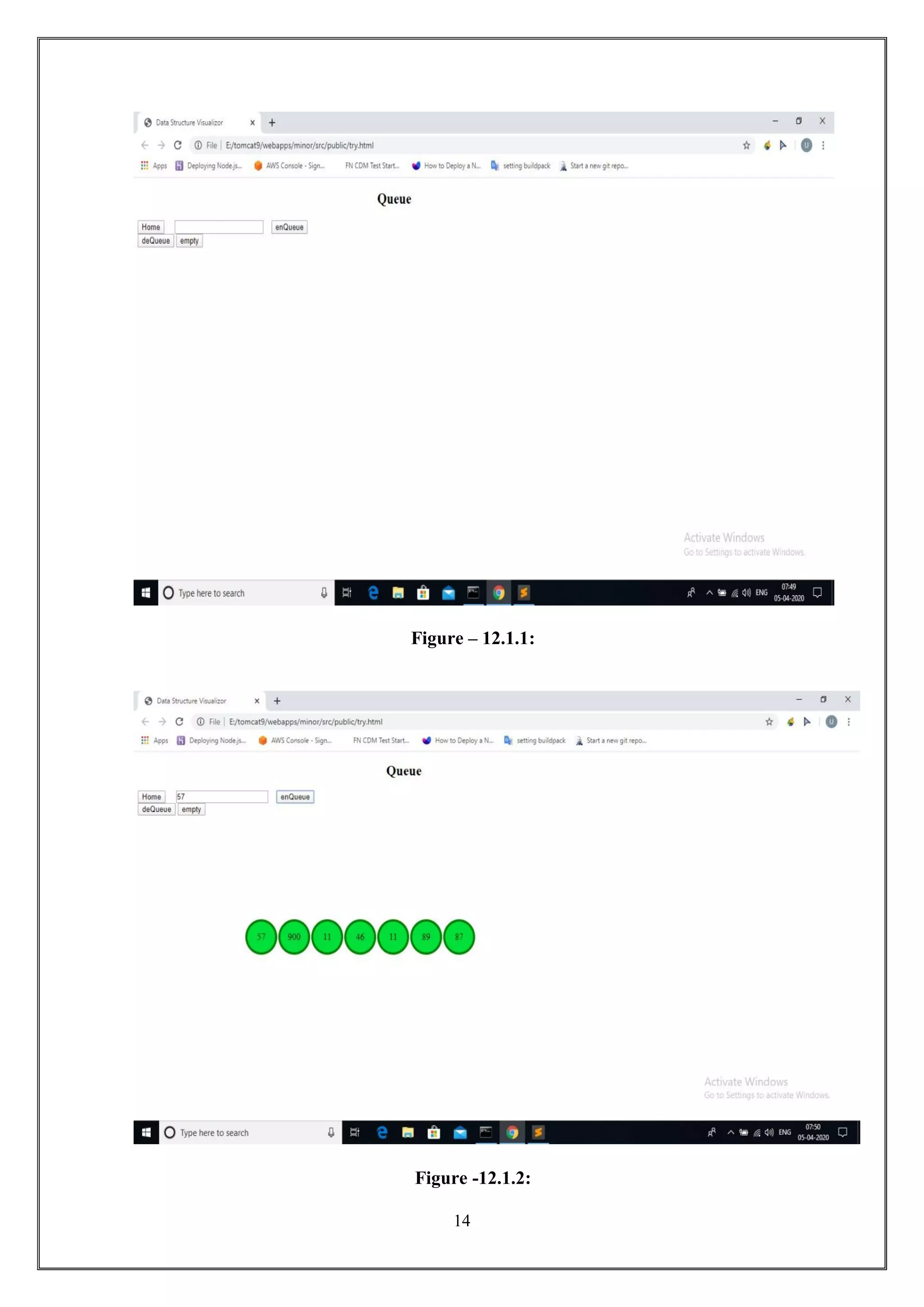 Minor Project Synopsis On Data Structure Visualizer Pdf Graphics Software Computer
