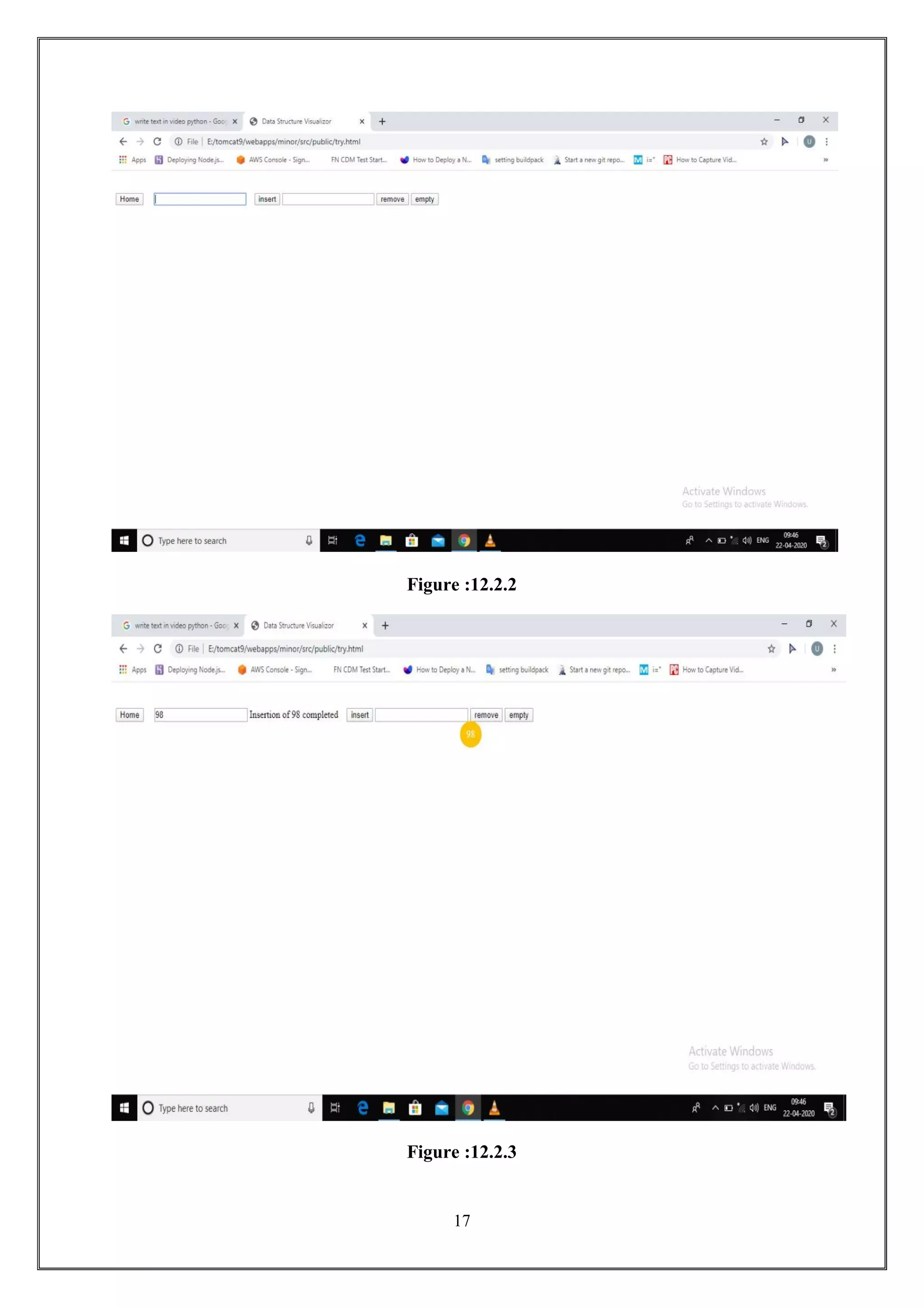 Minor Project Synopsis On Data Structure Visualizer Pdf Graphics Software Computer