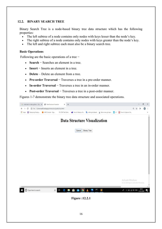 Minor Project Synopsis On Data Structure Visualizer Pdf