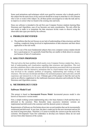 Minor Project Synopsis on Data Structure Visualizer | PDF