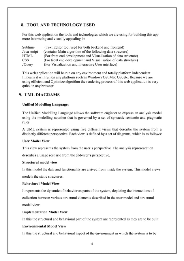 Minor Project Synopsis on Data Structure Visualizer | PDF | Graphics Software | Computer ...