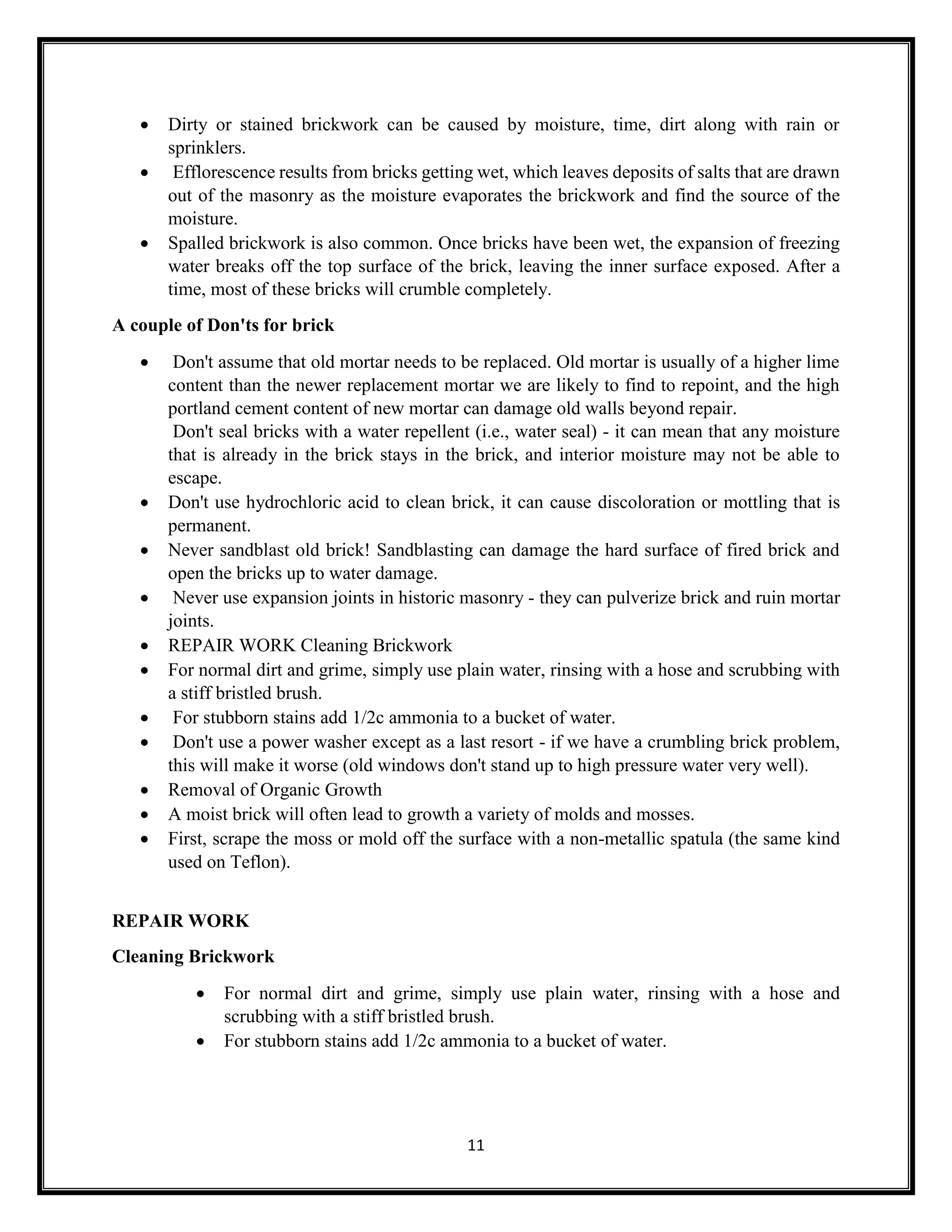 PROTECTION, REPAIR & MAINTENANCE OF RCC STRUCTURES SUBMITTED IN THE ...