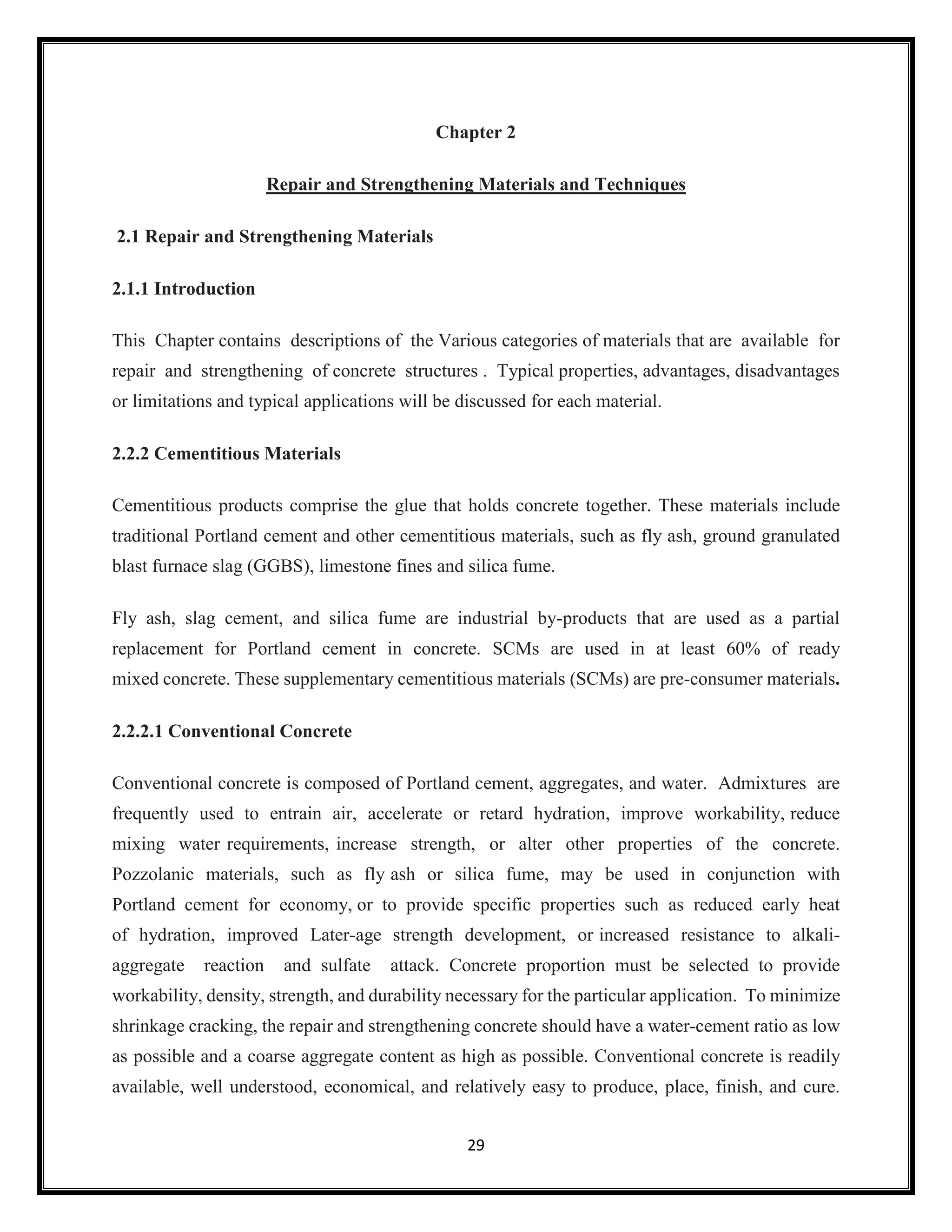 PROTECTION, REPAIR & MAINTENANCE OF RCC STRUCTURES SUBMITTED IN THE ...