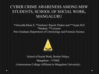 Minor research presentation | PPTX