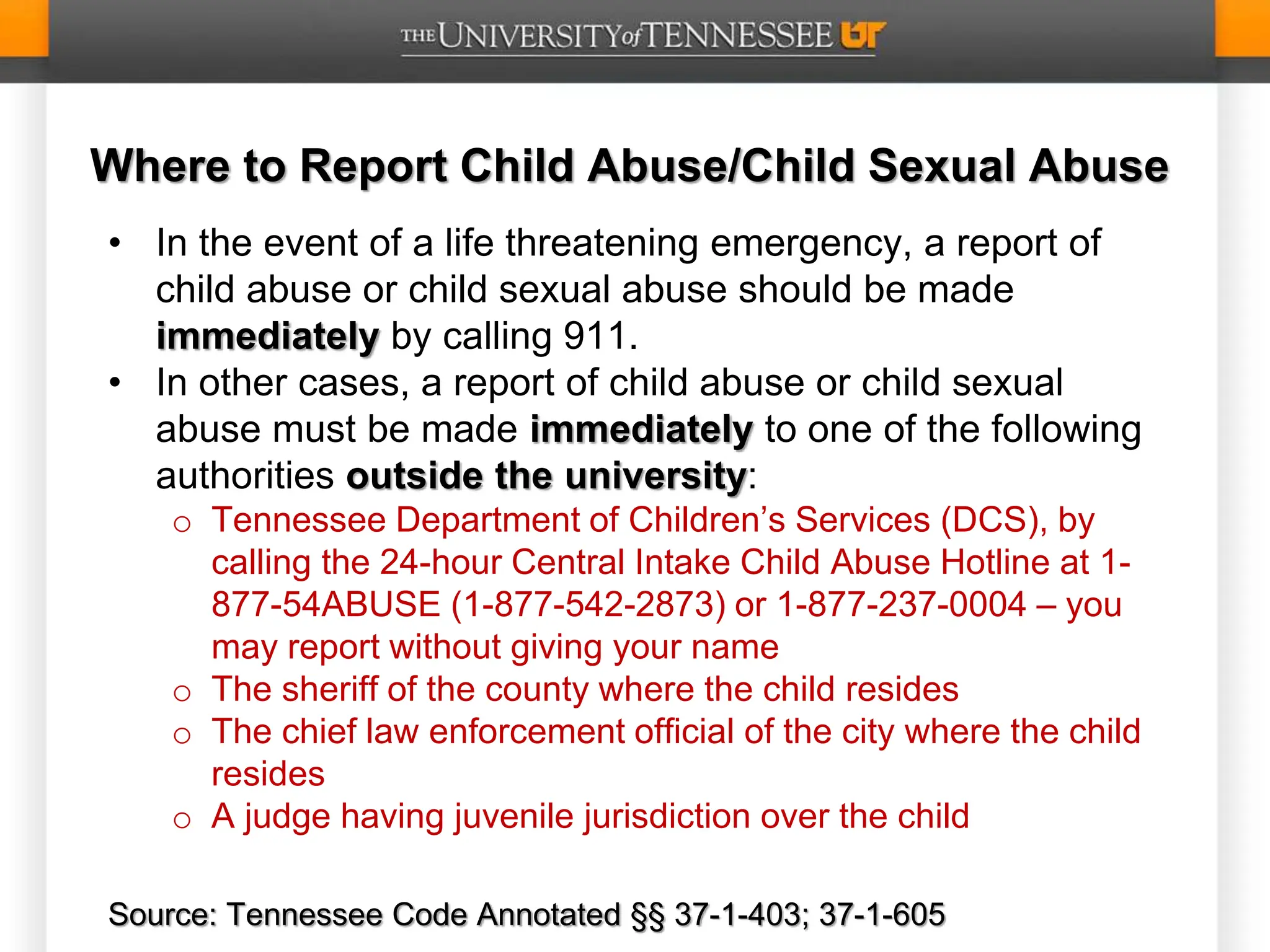 minors-child-protection-training-schedule.ppt