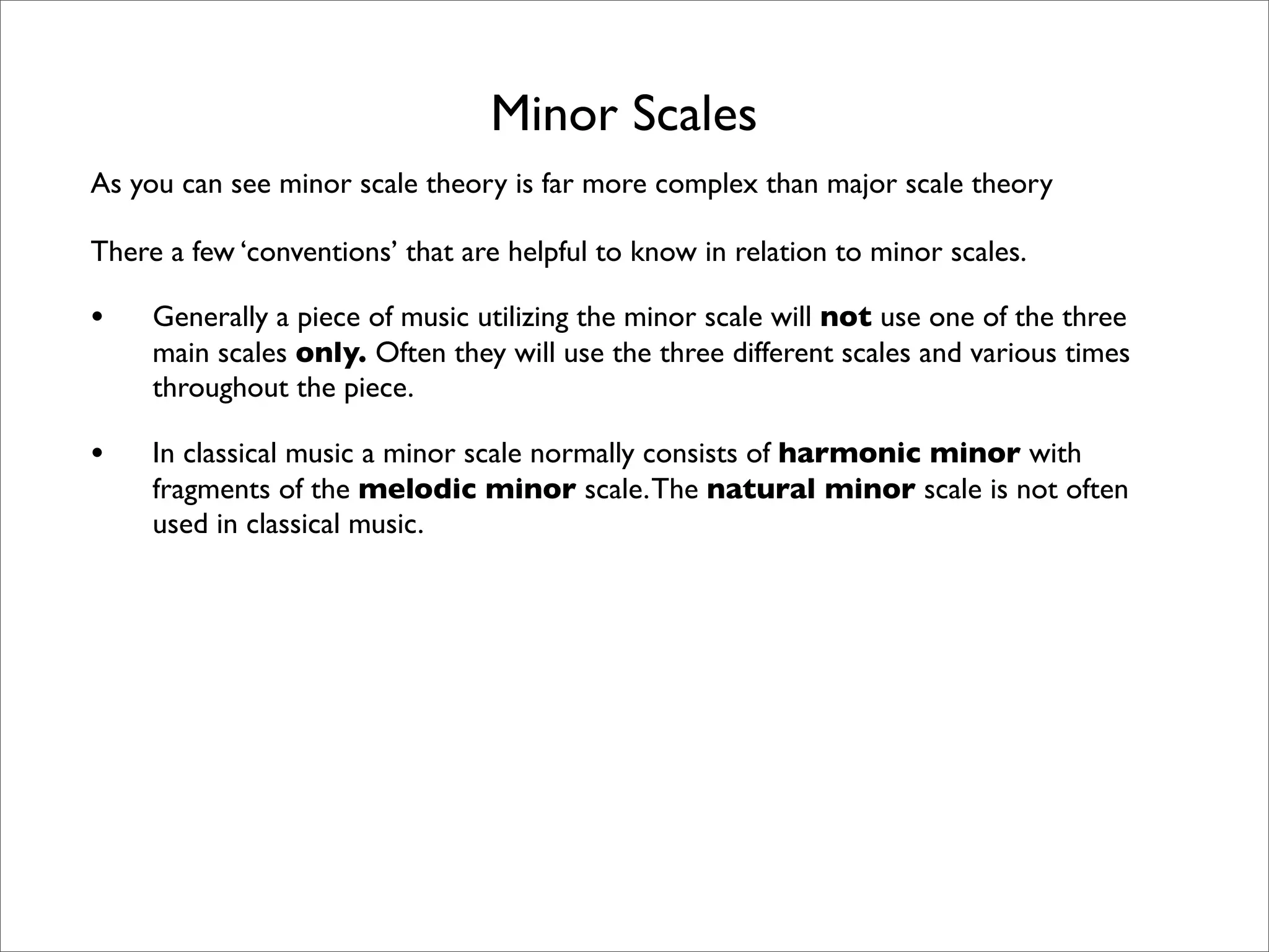 Minor Scales | PDF