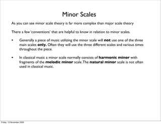 Minor Scales Explained | PDF