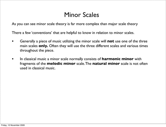 Minor Scales Explained | PDF