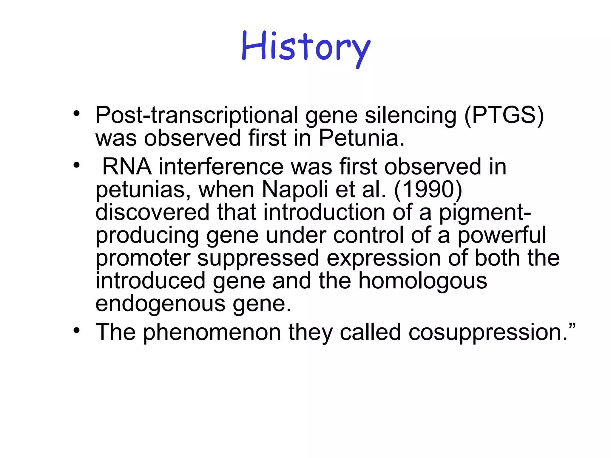 Micro RNARNA INTERFERENCE AND ITS APPLICATIONS IN CROP IMPROVEMENT | PPT