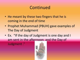 Minor signs of the day of judgment | PPTX