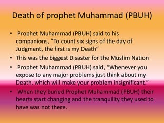 Minor signs of the day of judgment | PPTX