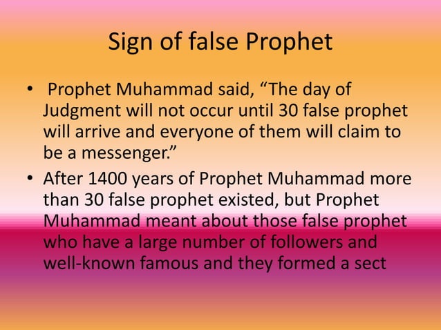 Minor signs of the day of judgment | PPTX | Islam | Religion & Spirituality