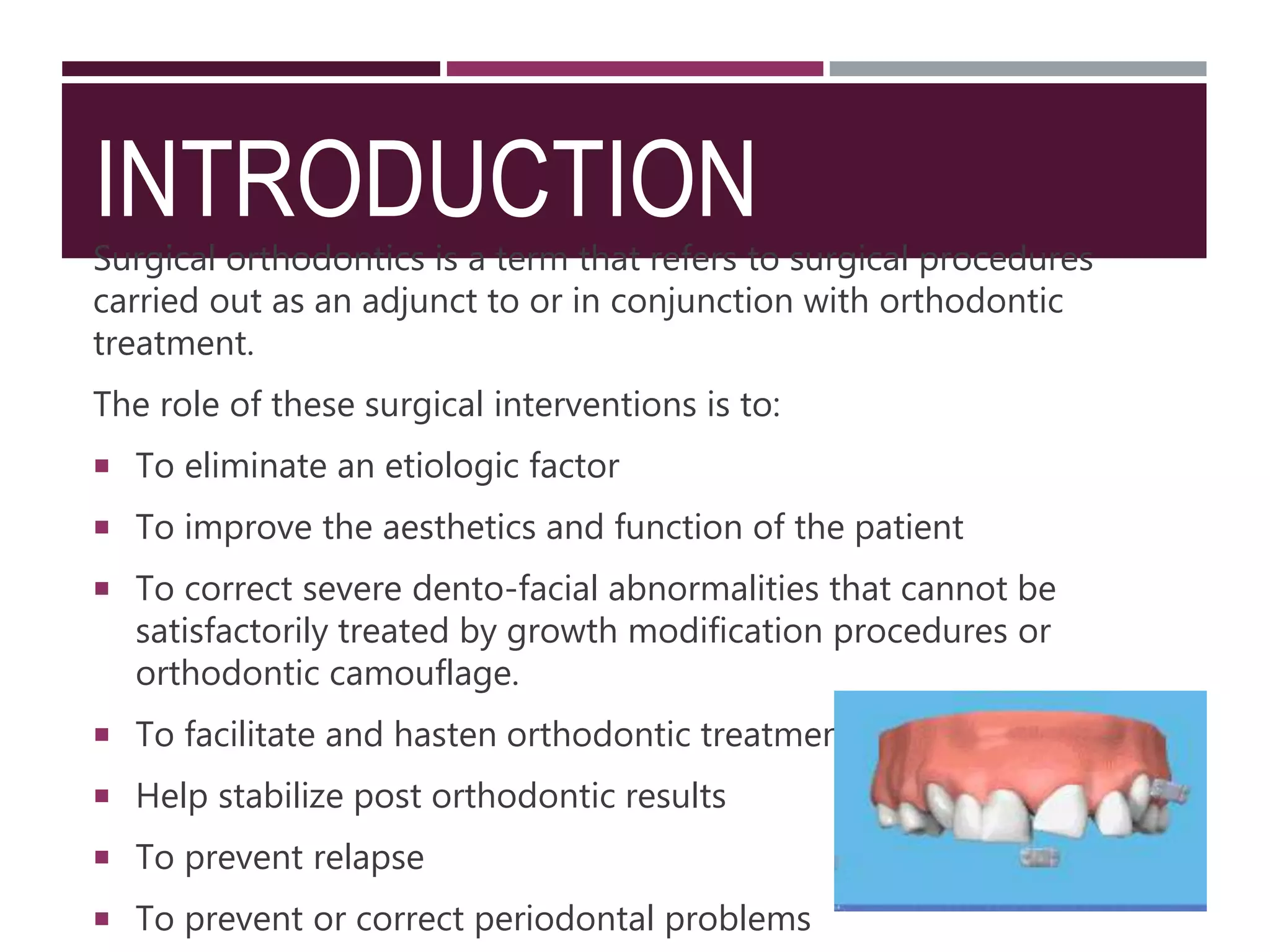 Minor surgical procedures in Orthodontics | PPTX