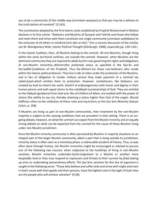 Minorities Rights in Islam and situation in pakistan | PDF
