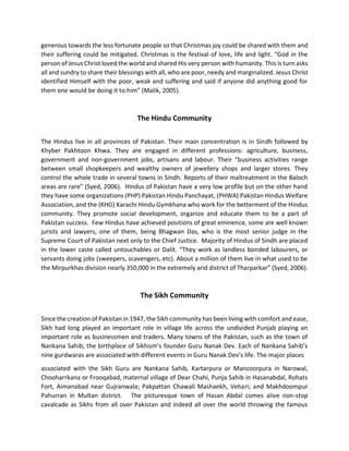 Minorities Rights in Islam and situation in pakistan | PDF