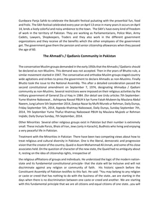 Minorities Rights in Islam and situation in pakistan | PDF