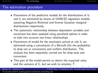 Actuarial modeling of general practictioners' drug prescriptions costs ...