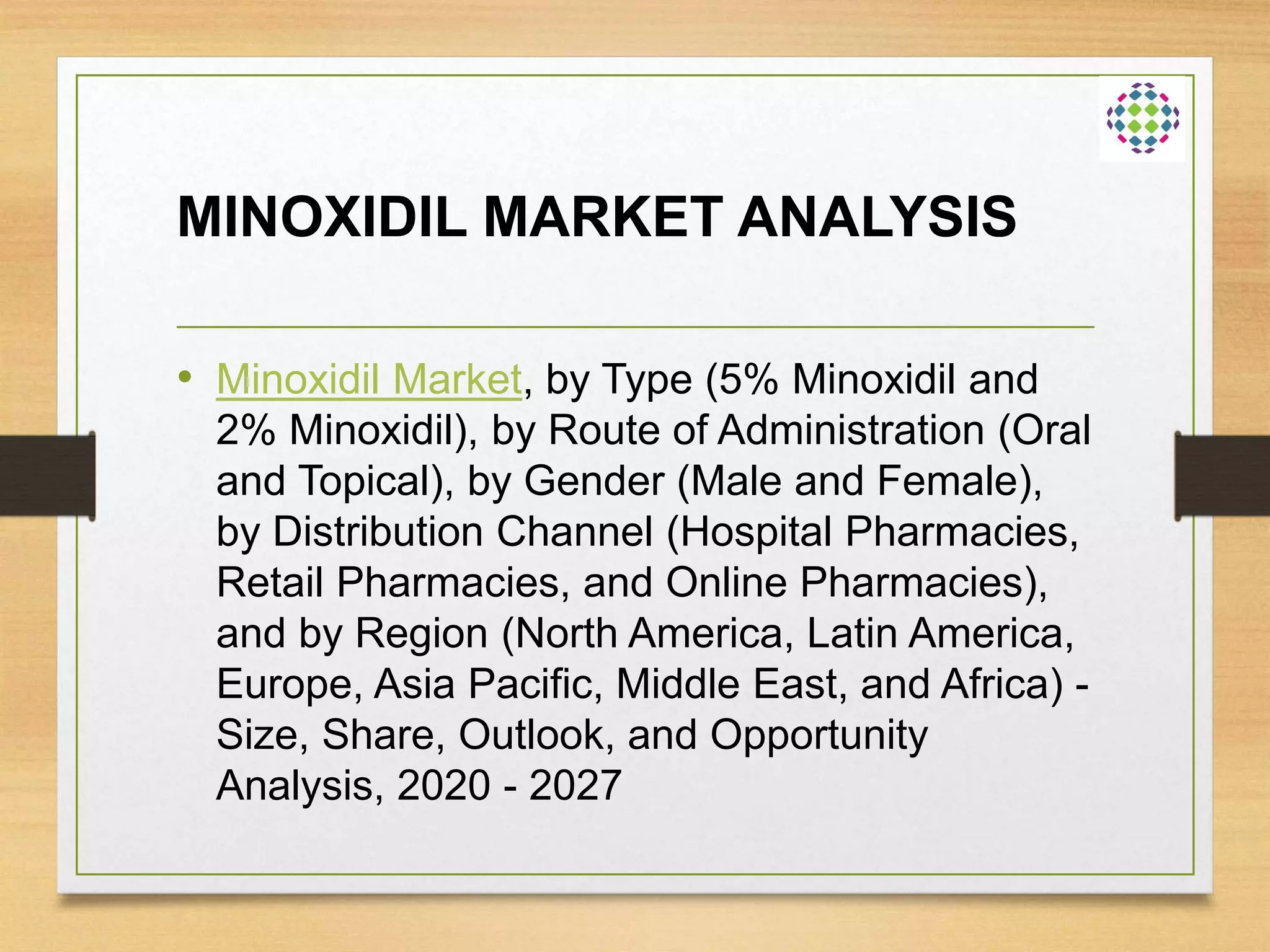 Minoxidil market report | CMI PR | PPTX