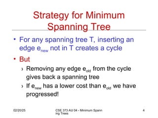 Minimum cost spanning tree for design and analysis | PPT