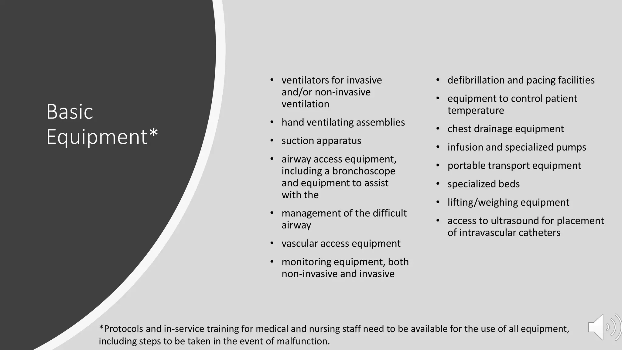 Minimum Standards for ICU | PPTX
