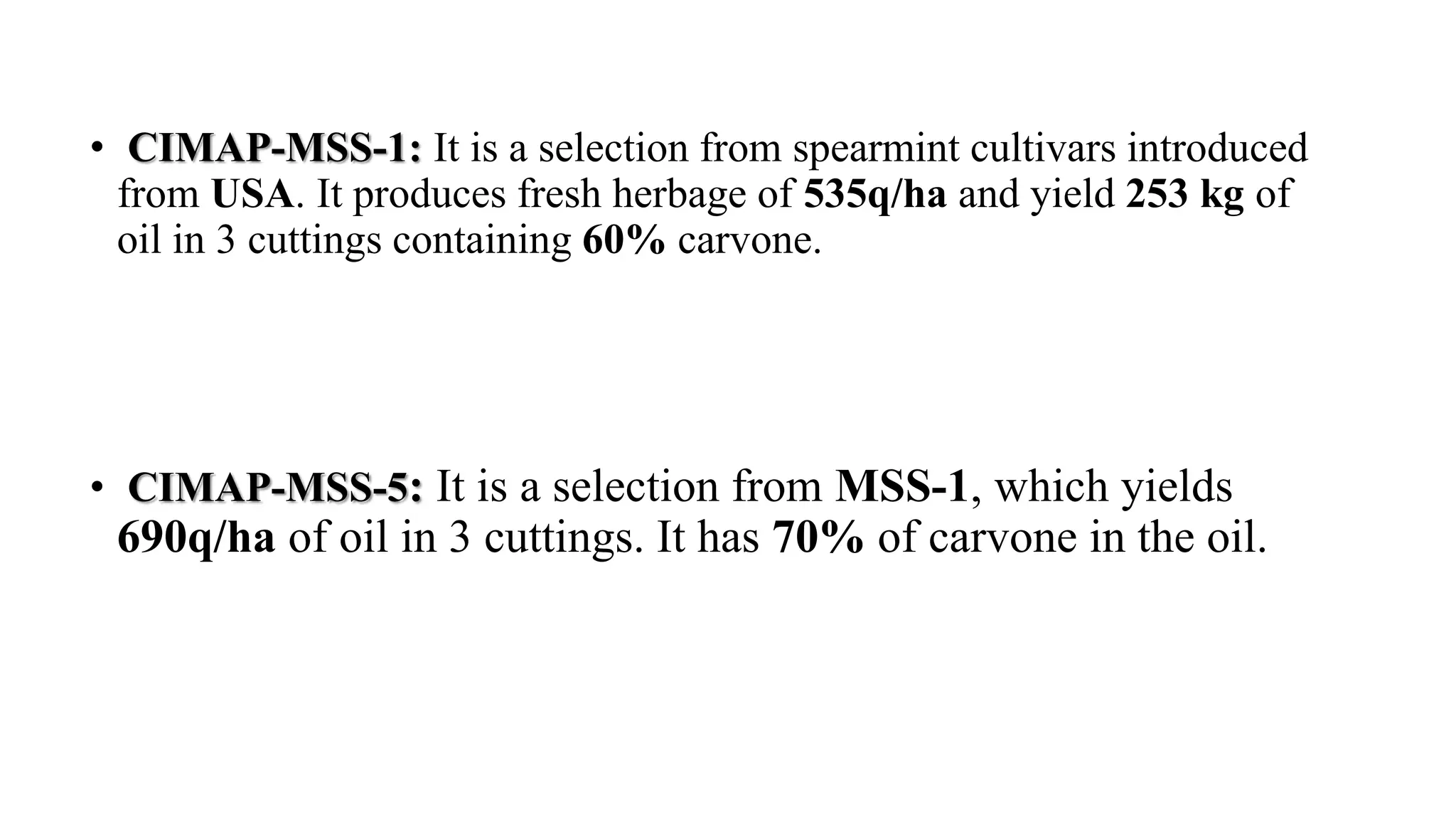 MINT production technology and cultural practices | PPTX